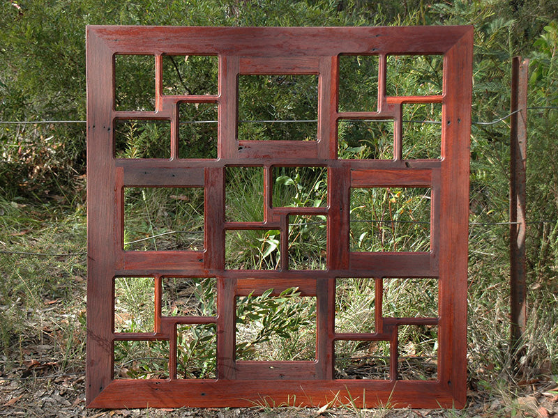 Large Square Timber Multi Photo Frame for 24 photographs made in Austr