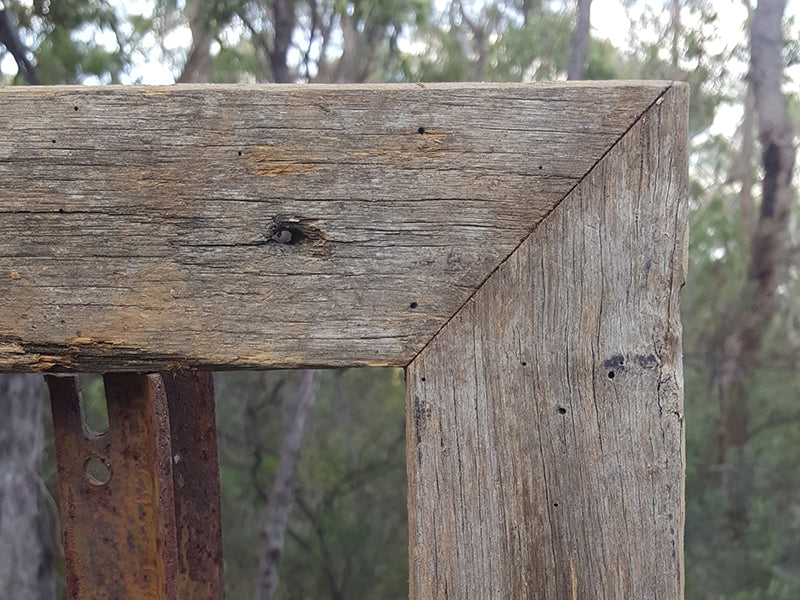 Salvaged Timber Photo Frame for 9 Photos