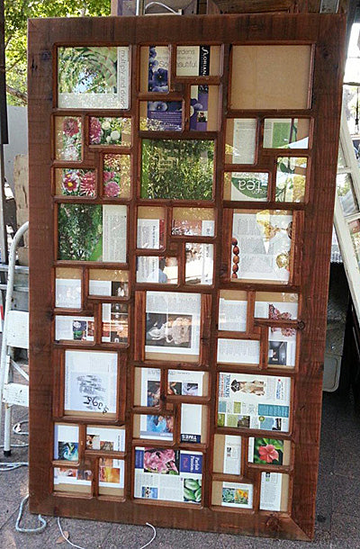 Our Largest Recyled Timber Multi Photo Frame made with Eco Friendly Oregon