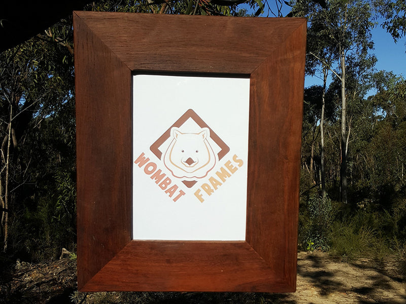 Red Gum Australian Recycled Timber Photo Frames 9cm wide surround in A